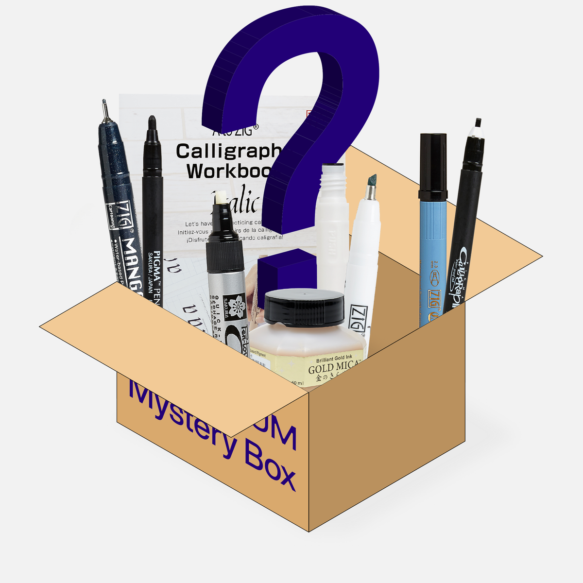 Calligraphy Mystery Box 12 Pcs. Lettering Essentials.