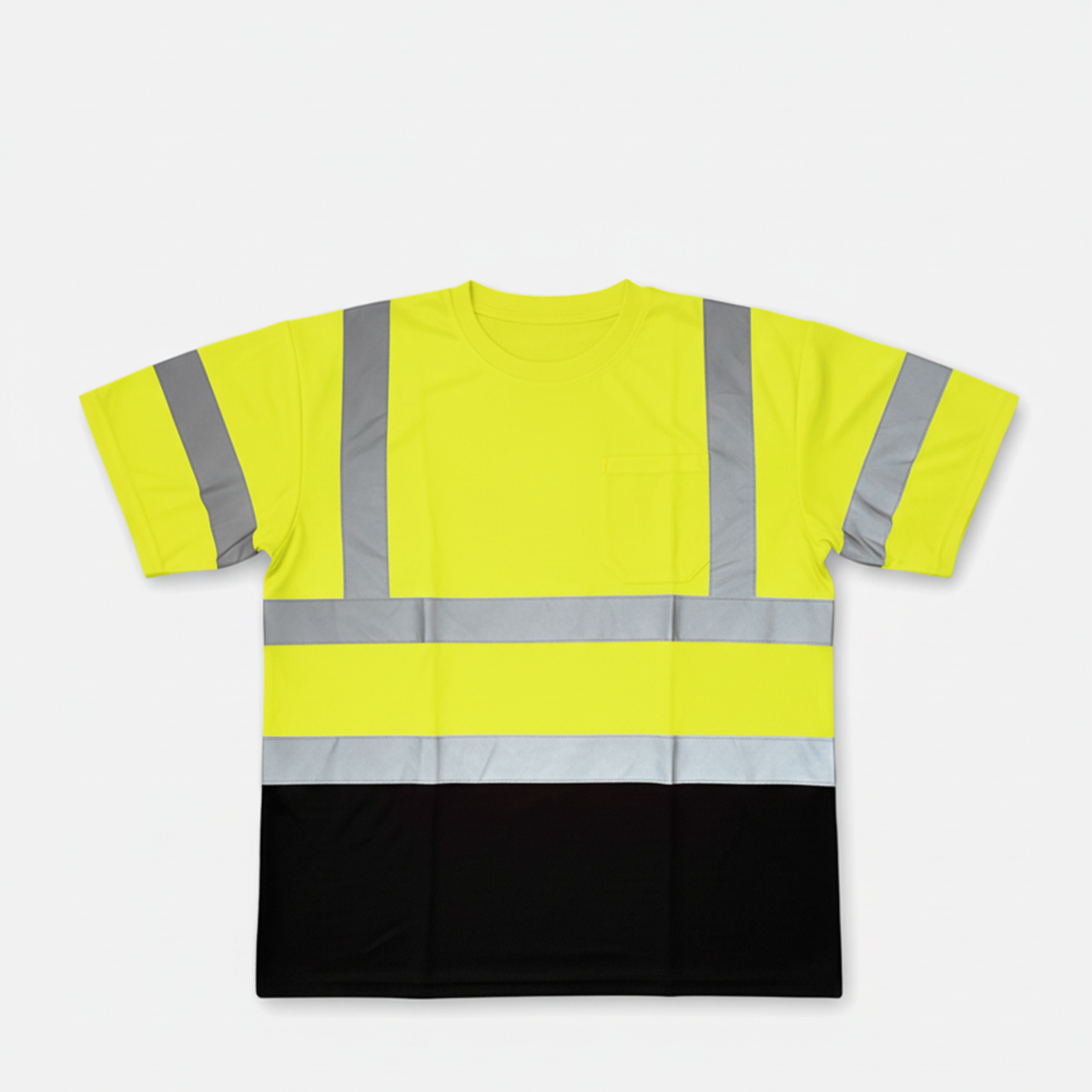 SPECTRUM Hi-InVisibility Tee, Hazard Yellow. Reflective Work T-Shirt